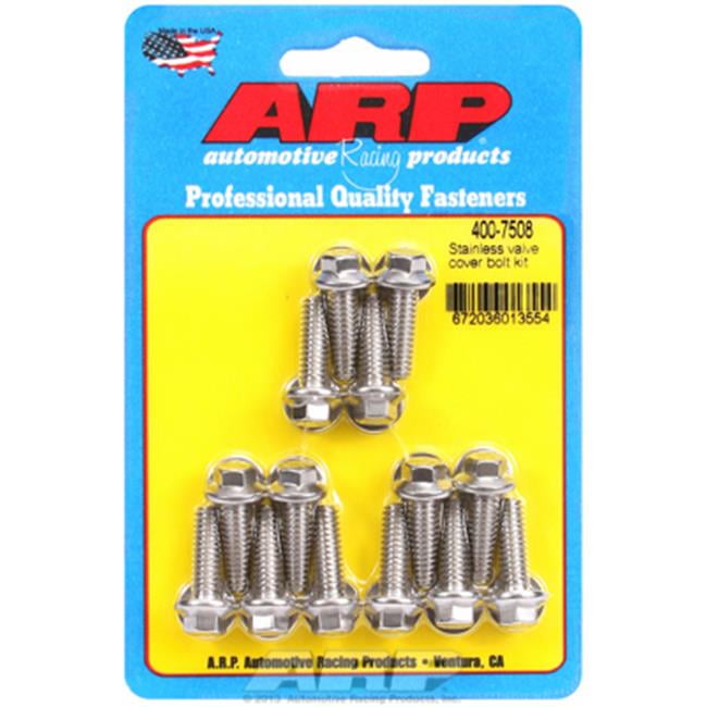 ARP 4007508 Cast Aluminum- Stainless Steel- Hex Valve Cover Bolt Kit ...