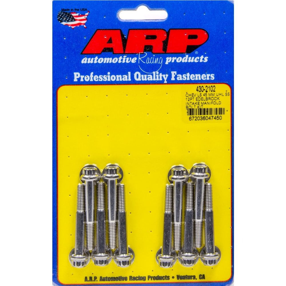 Arp Intake Manifold Bolt Kit GM LS w/Edelbrock Intake - Walmart ...