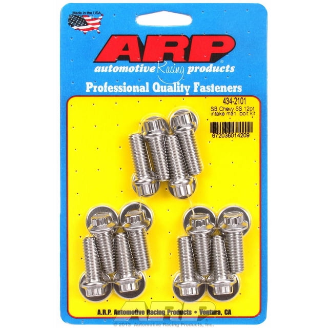 ARP 434-2101 Stainless 12 Point Intake Manifold Bolt Kit - Walmart.com