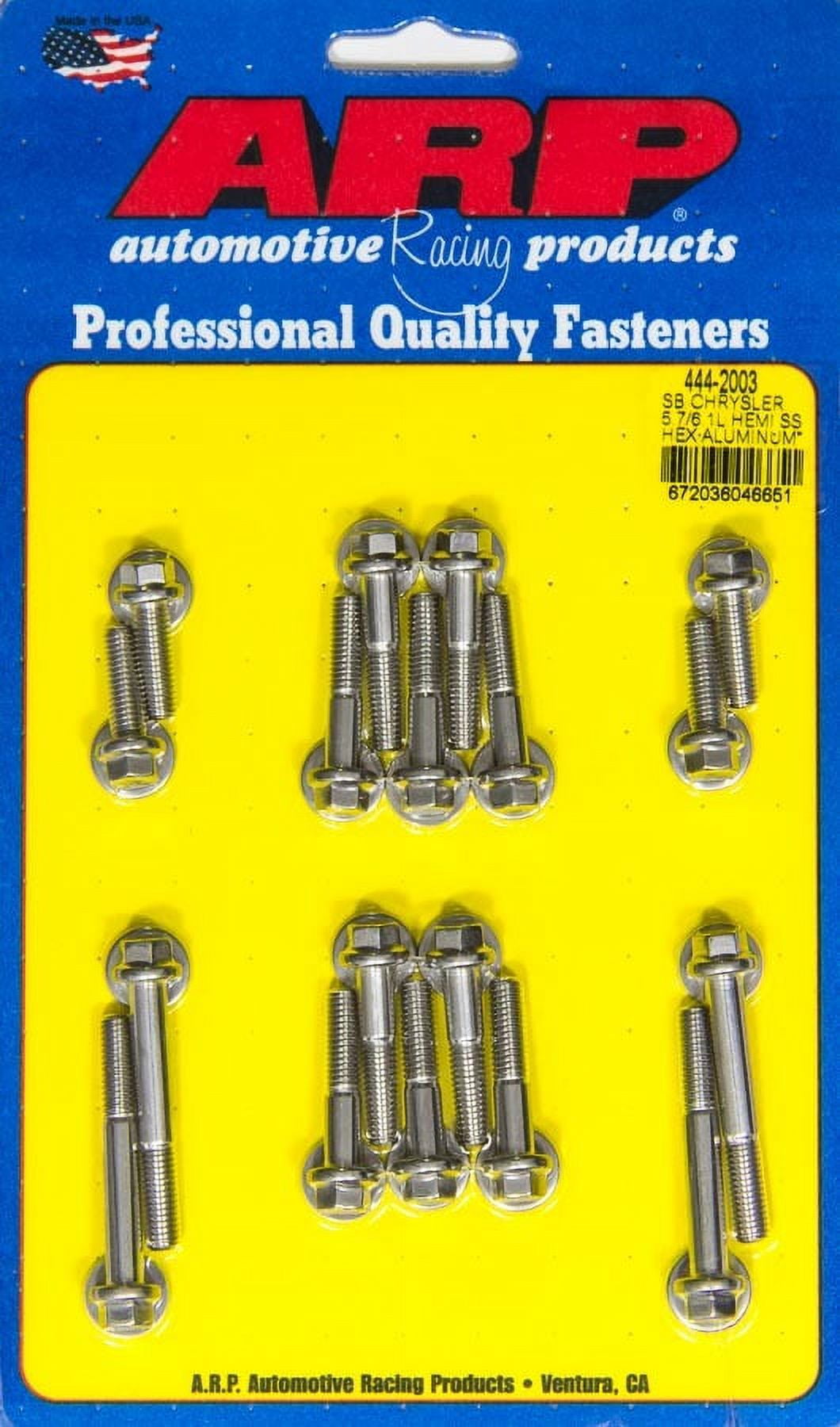 ARP 444-2003 Intake Manifold Bolt Kit (fold Bot 6pt Mopar 5.7/6.1L Hemi ...
