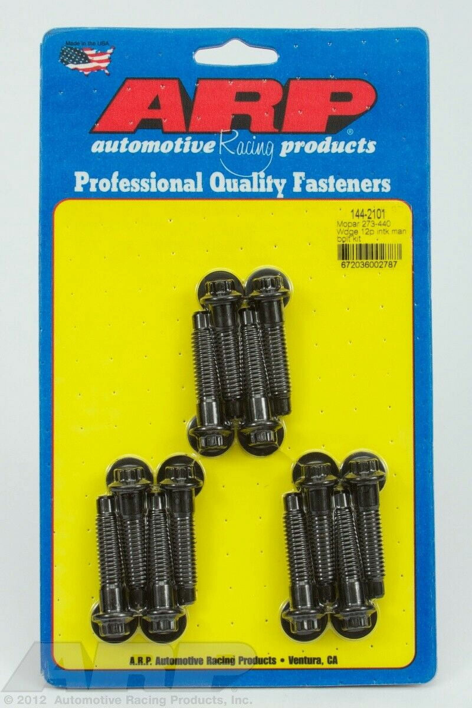 ARP INC. 144-2101 MOPAR 273-440 WEDGE 12PT INTAKE MANIFOLD BOLT KIT ...