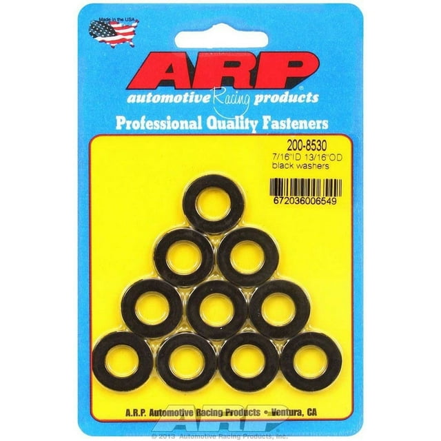 ARP INC. 200-8530 7/16 ID 13/16 OD BLACK WASHERS - Walmart.com