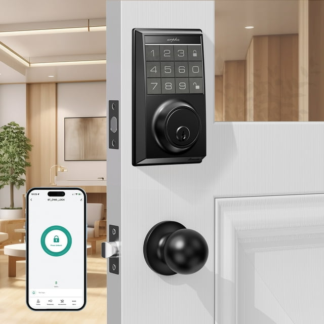 ARPHA Keyless Entry Door Lock with App Control, Smart Keypad Deadbolt ...