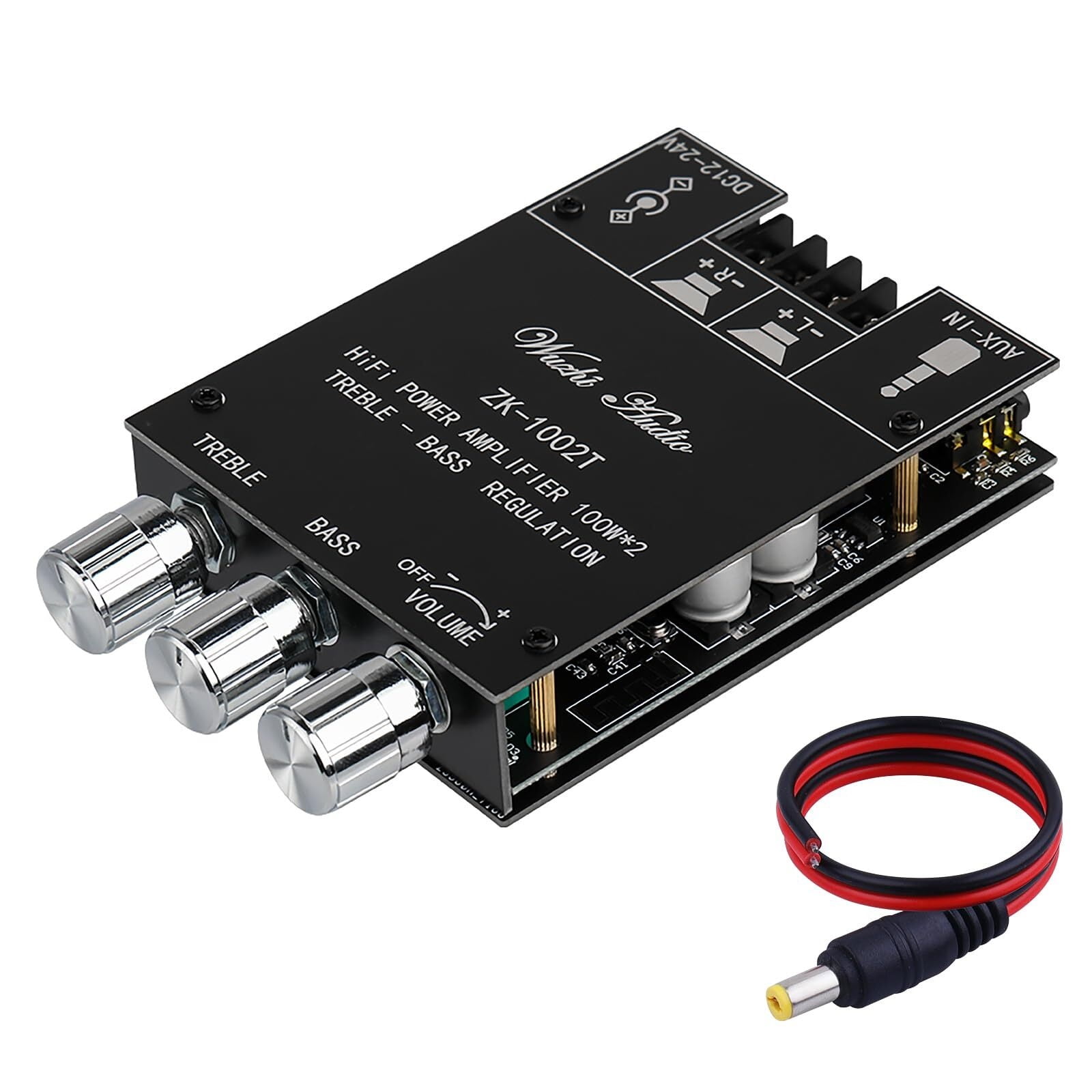 ARRAROWN ZK-1002T 2.0 Channel Bluetooth 5.0 Amplifier Board 200W HiFi ...