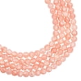 ARRICRAF Quartz Beads Strands Round Dyed Frosted Light Salmon 8mm Hole ...