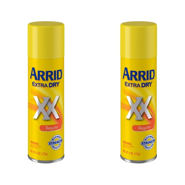 ARRID Extra Dry Anti-Perspirant Deodorant Spray Regular 6 oz (Pack of 2 ...