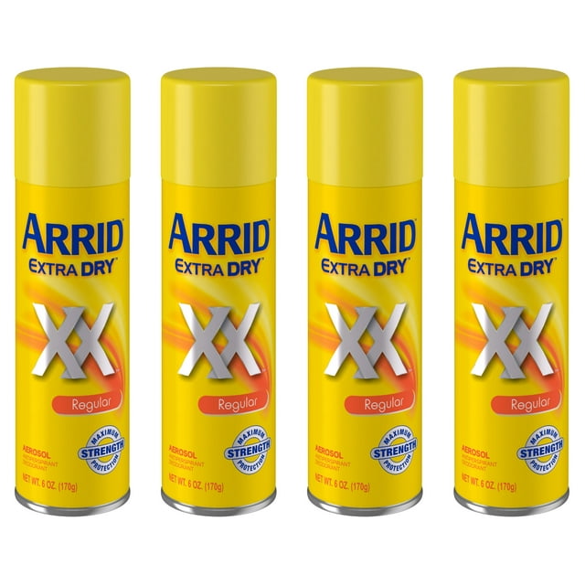 ARRID Extra Dry 6 oz Anti-Perspirant Deodorant Spray Regular, Powerful ...