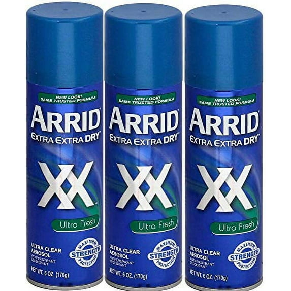 ARRID XX Ultra Clear Anti-Perspirant Deodorant Spray, Ultra Fresh, 6 ...