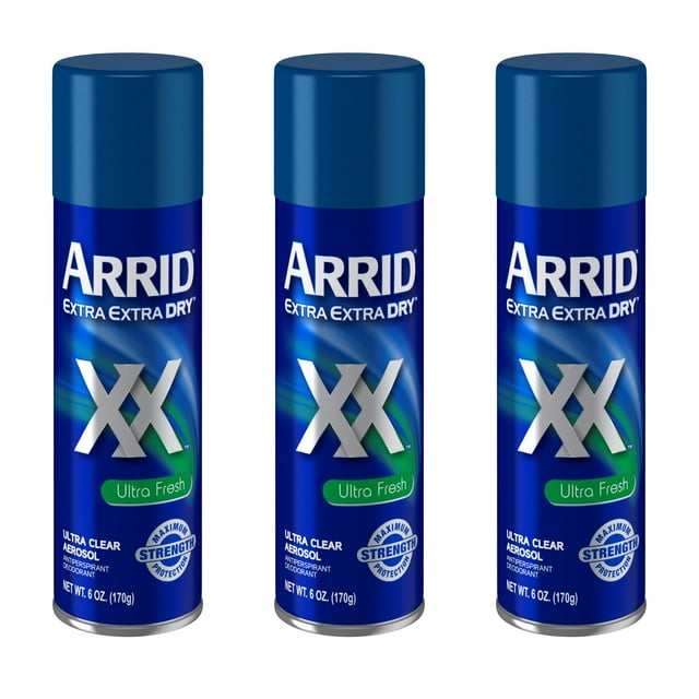 Arrid XX Ultra Clear Anti-Perspirant, Ultra Fresh, 6oz, Maximum ...