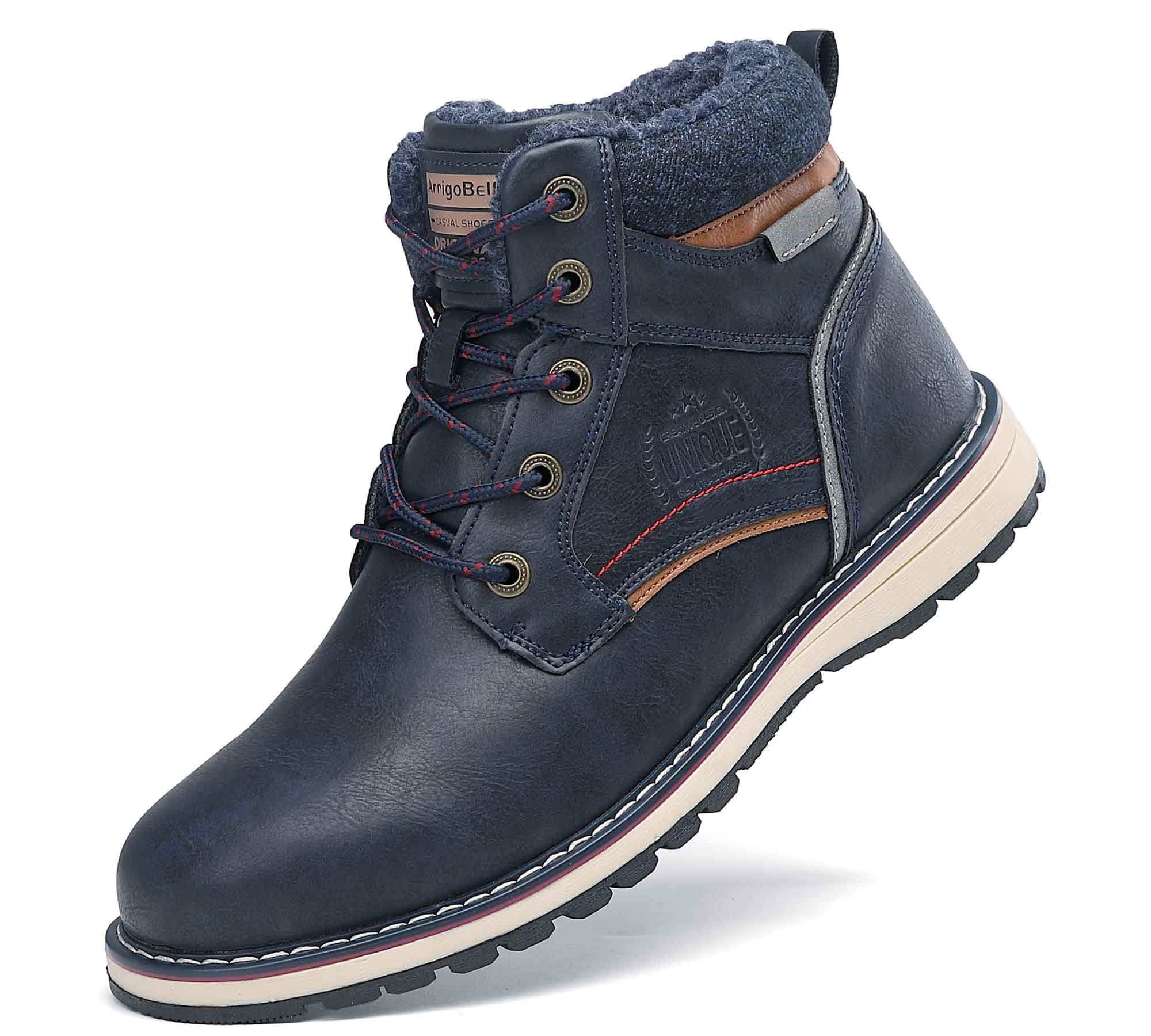 ARRIGO BELLO Men's Snow Hiking Boots Outdoor Winter Snow Boots 7 Yellow ...