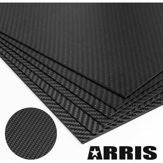 ARRIS 2.5mm 400X500X2.5MM 100% 3K Carbon Fiber Plate Laminate Plain ...