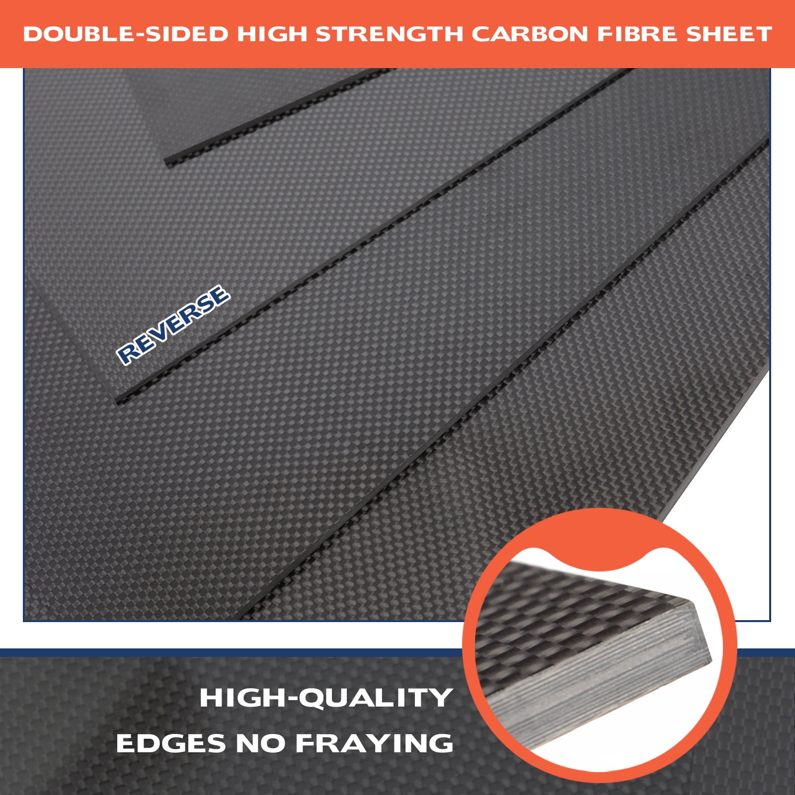 ARRIS 200X300X4.0MM 100% 3K Carbon Fiber Plate Plain Weave Laminate ...
