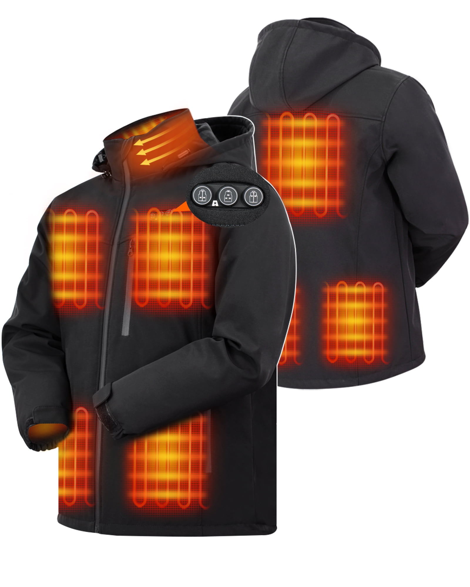 ARRIS 7.4V Heated Jacket for Men, Electric Heating Coat, Men's Heating ...