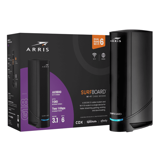 ARRIS G18 AX1800 D3.1 Wi-Fi 6 Cable Modem Router - Walmart Business ...