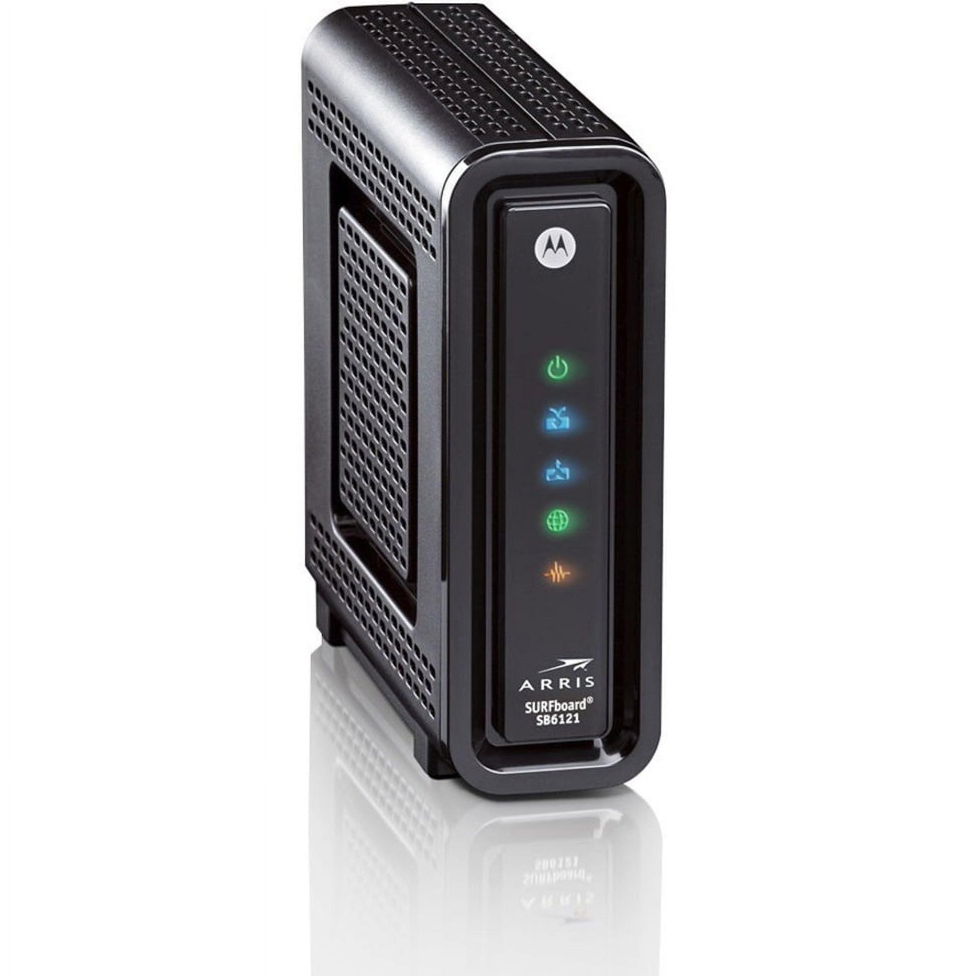 ARRIS Motorola SB6121 SURFboard DOCSIS 3.0 Modem, 4 Channels, 100 Mbps ...