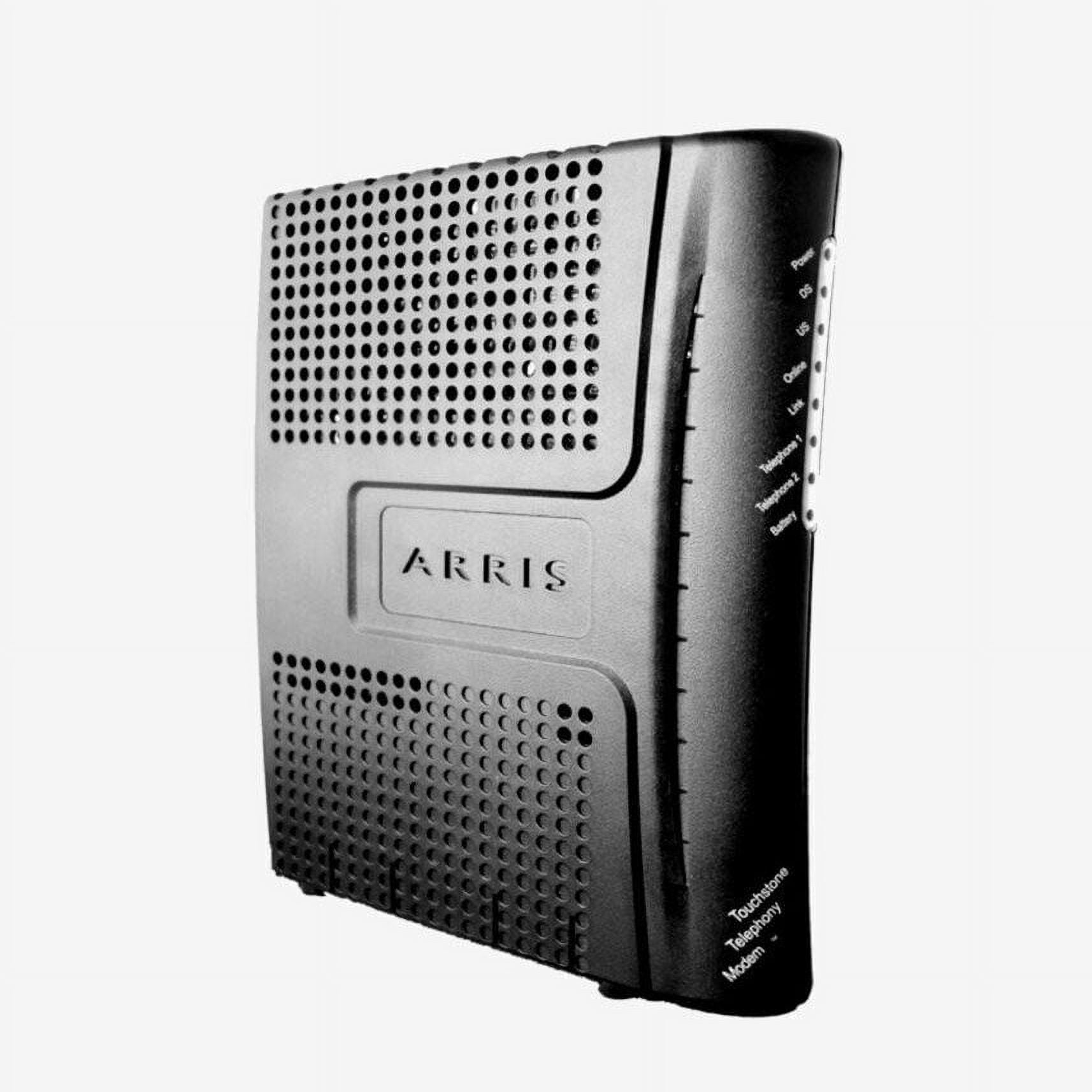 ARRIS TM502G DOCSIS 2.0 Ethernet (RJ-45) Cable Modem Router - Black ...