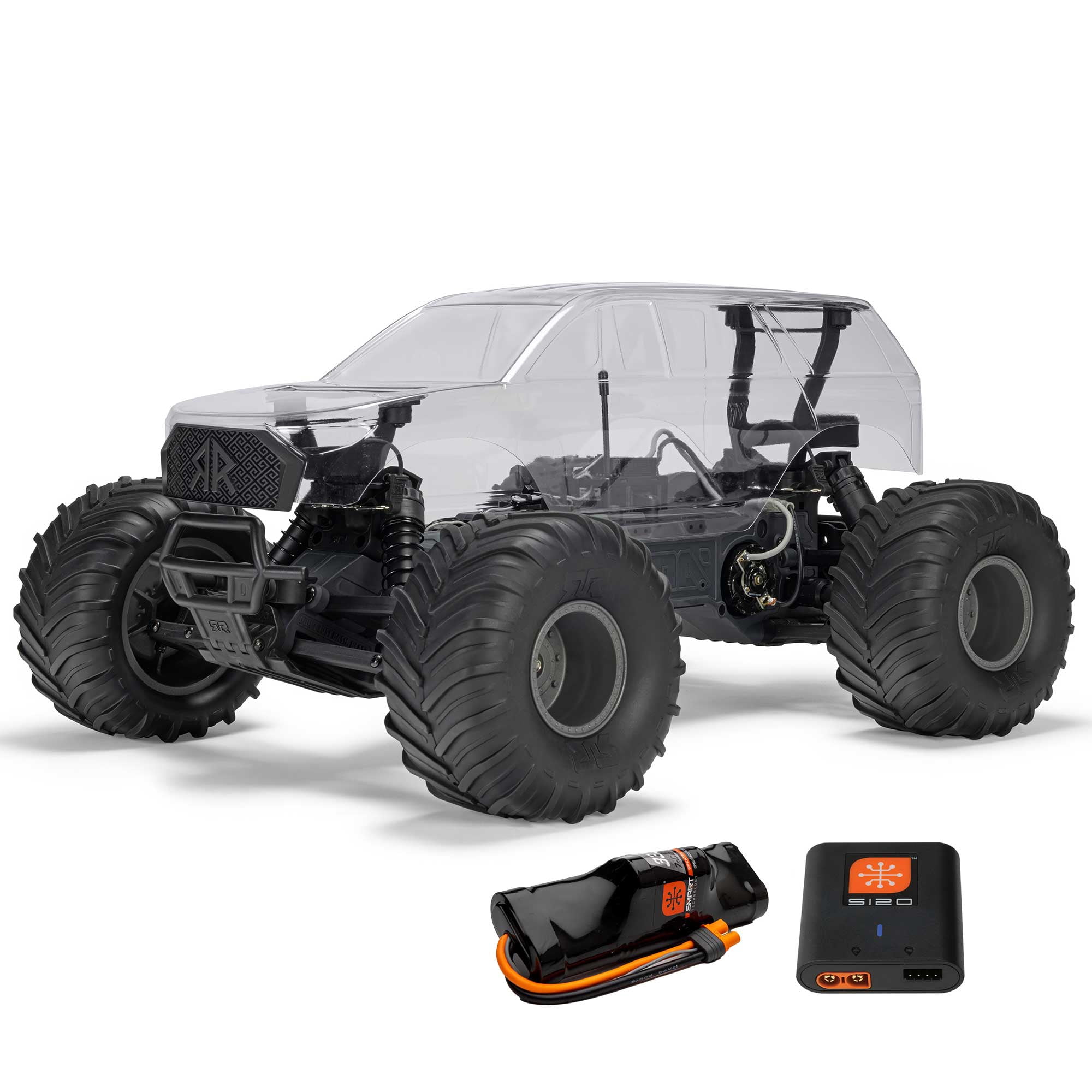 ARRMA 1/10 GORGON 2 Wheel Drive RTA Kit Brushed Monster Truck Battery ...