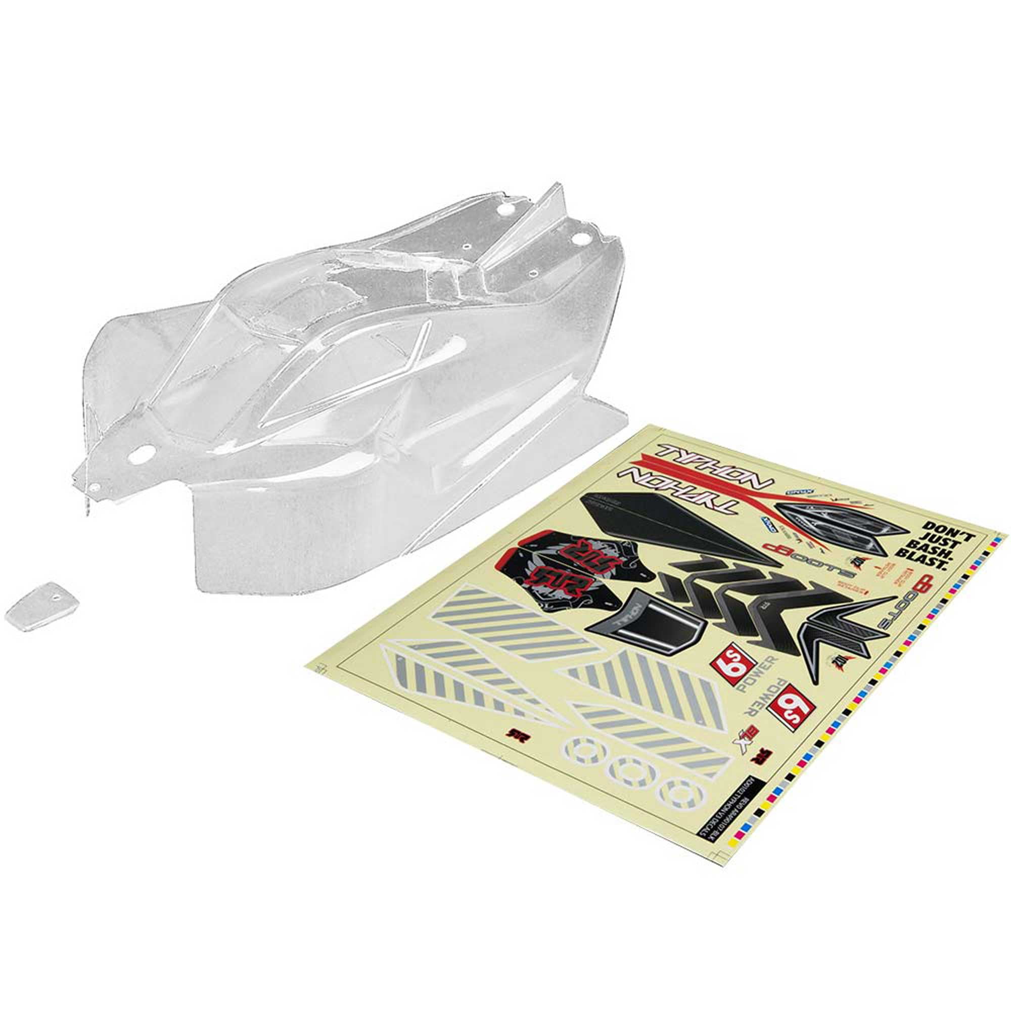 ARRMA AR406106 Body Clear W/ Decals Typhon 6S BLX ARAC3321 Car/Truck ...