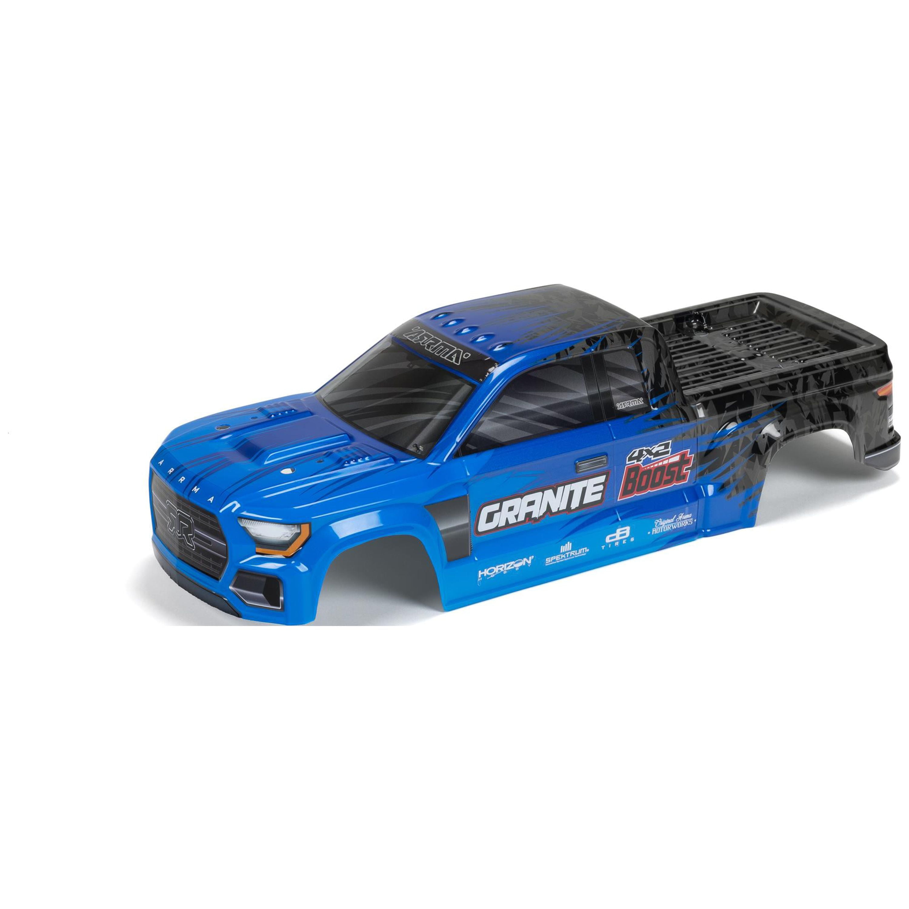 ARRMA GRANITE 4X2 Painted Decaled Trimmed Body Blu/Blk ARA402344 Car ...