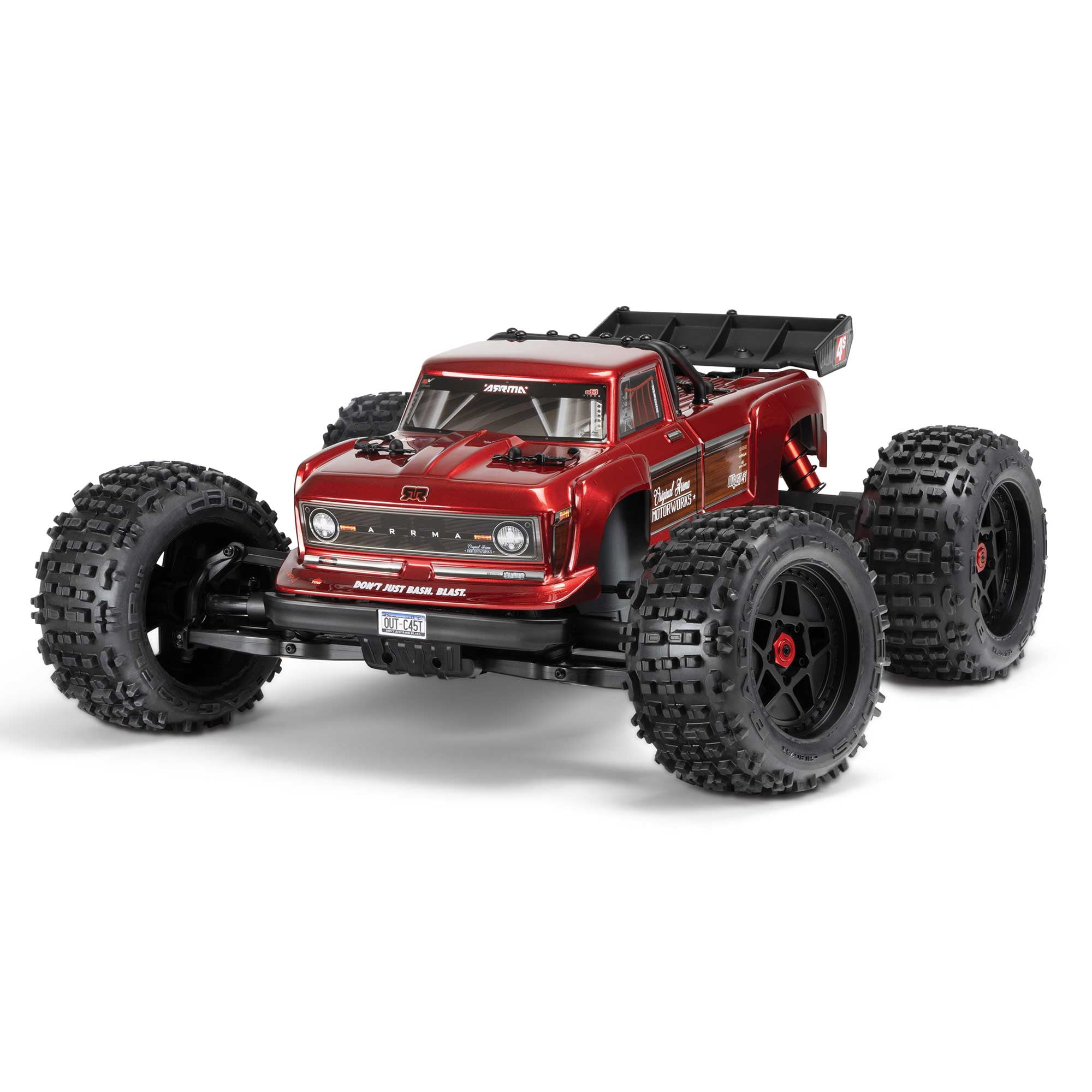 ARRMA, RC Truck, OUTCAST 4X4 4S BLX 1/10TH 4WD STUNT TRK, Red - Walmart.com