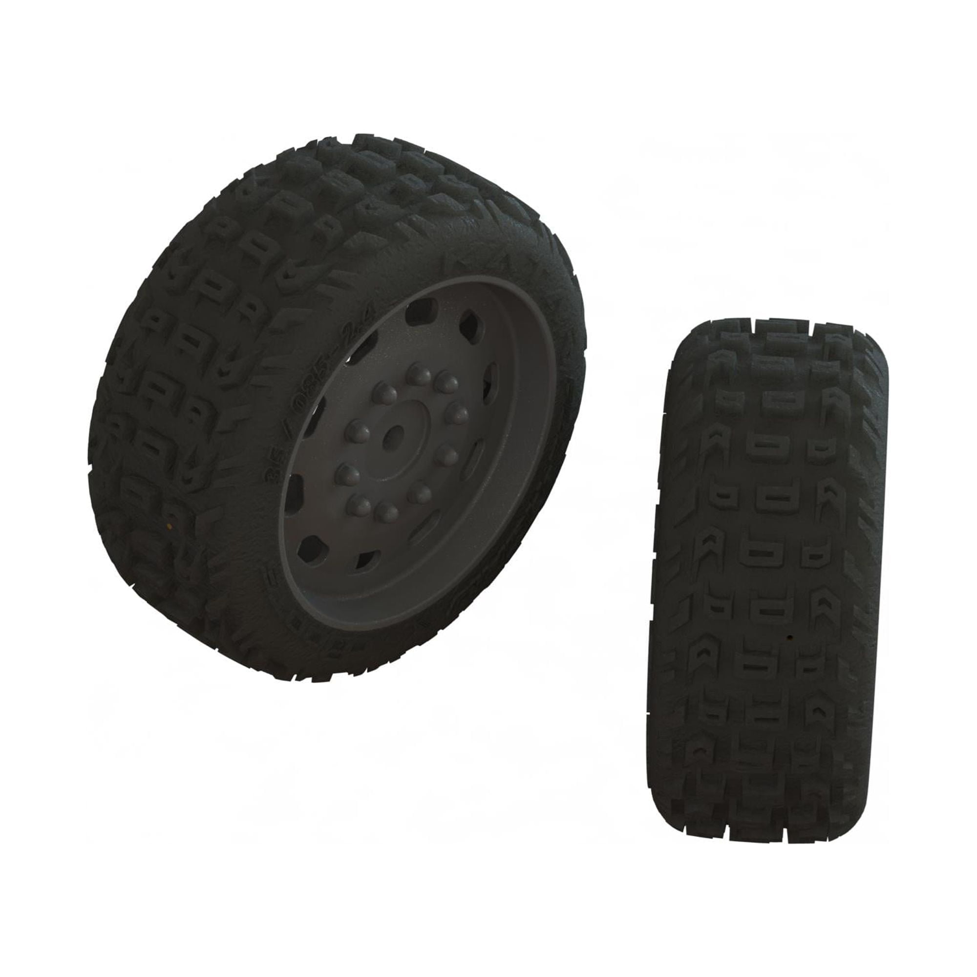 ARRMA dBoots KATAR 35/085 2.4 Tire Set Glued 1 Pair ARA550083 RC Tire ...