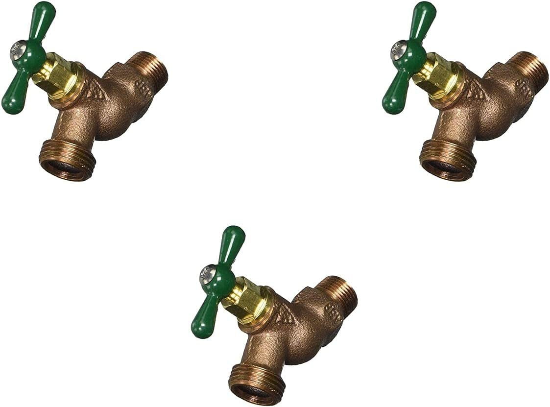 ARROWHEAD BRASS & PLUMBING 251LF 1/2" Male Pipe Thread, Lead Free Three ...