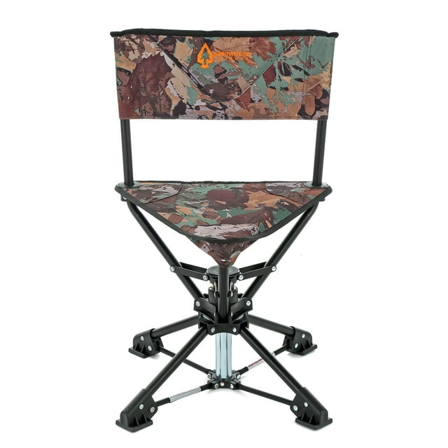 ARROWHEAD OUTDOOR Portable Folding 360° Swivel Tripod Hunting Stool ...