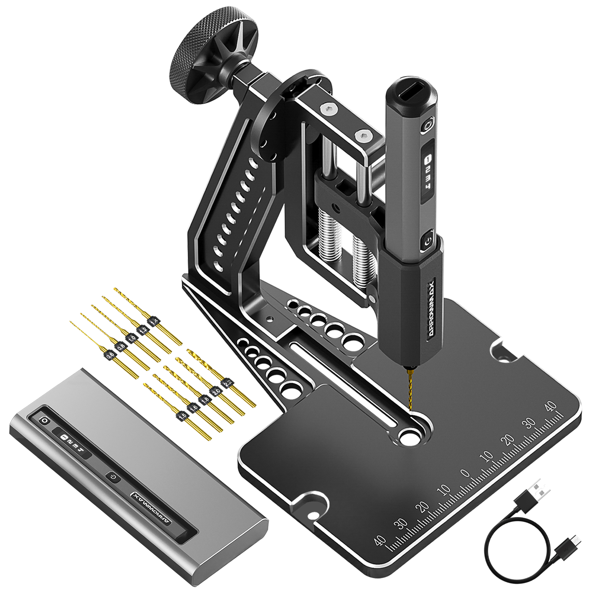 Miumaeov 340W Drill Press Workbench Mini Compact Drill Wood Metal ...