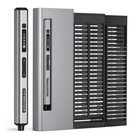 AM ARROWMAX 7.4V Mini Electric Screwdriver & Removable Angle Screw ...