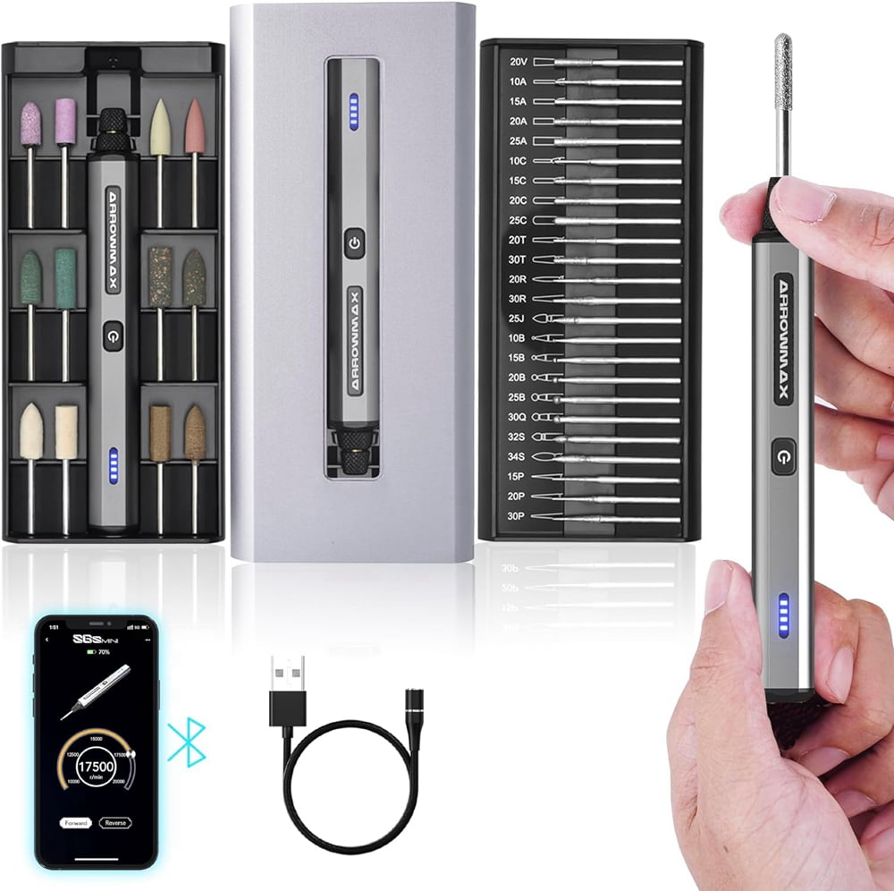 AM ARROWMAX Electric Cordless Rotary Tool,Mini Engraving Pen with 36 ...