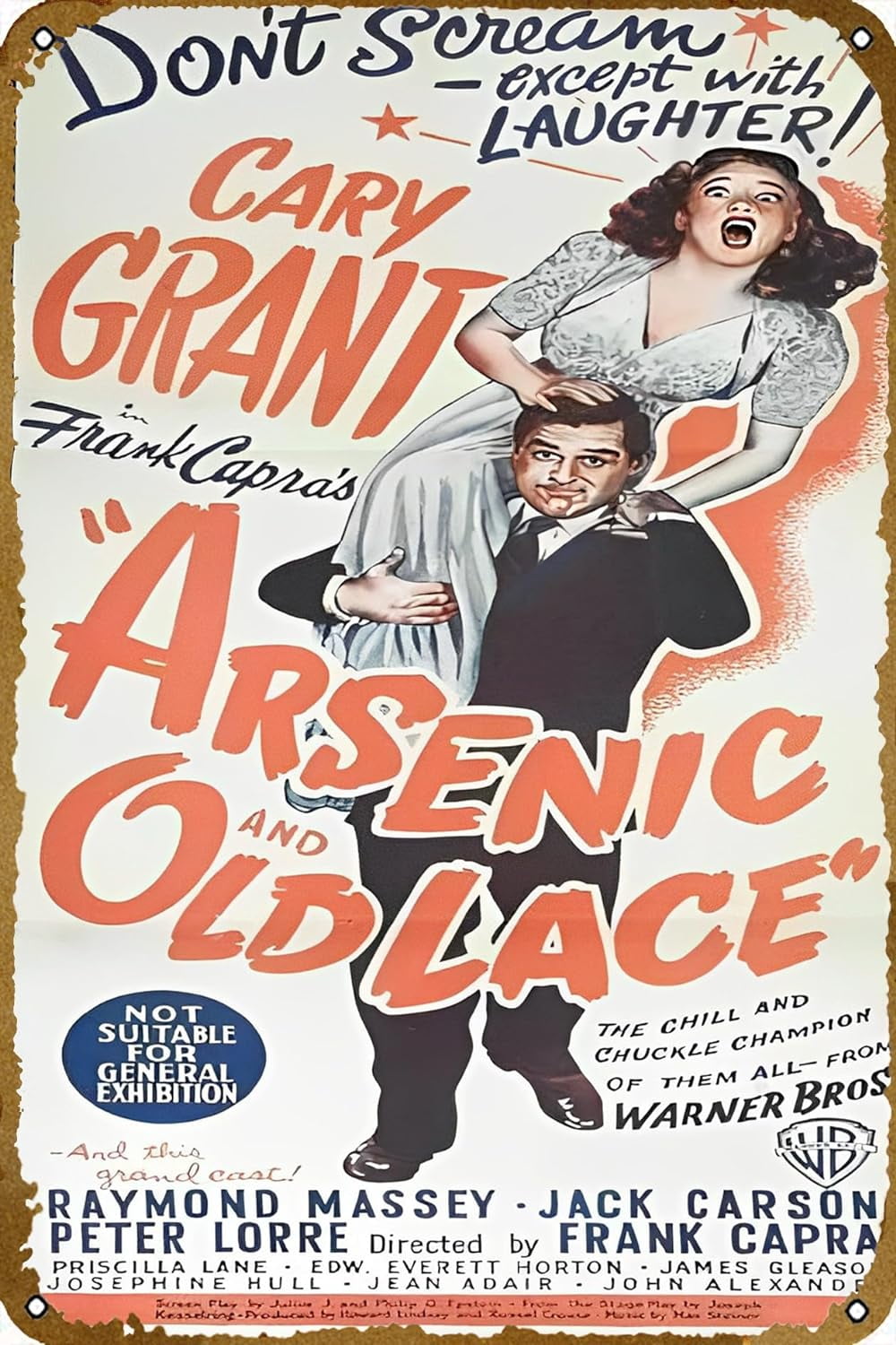 ARSENIC AND OLD LACE Original Daybill Movie Poster Cary Grant Frank ...