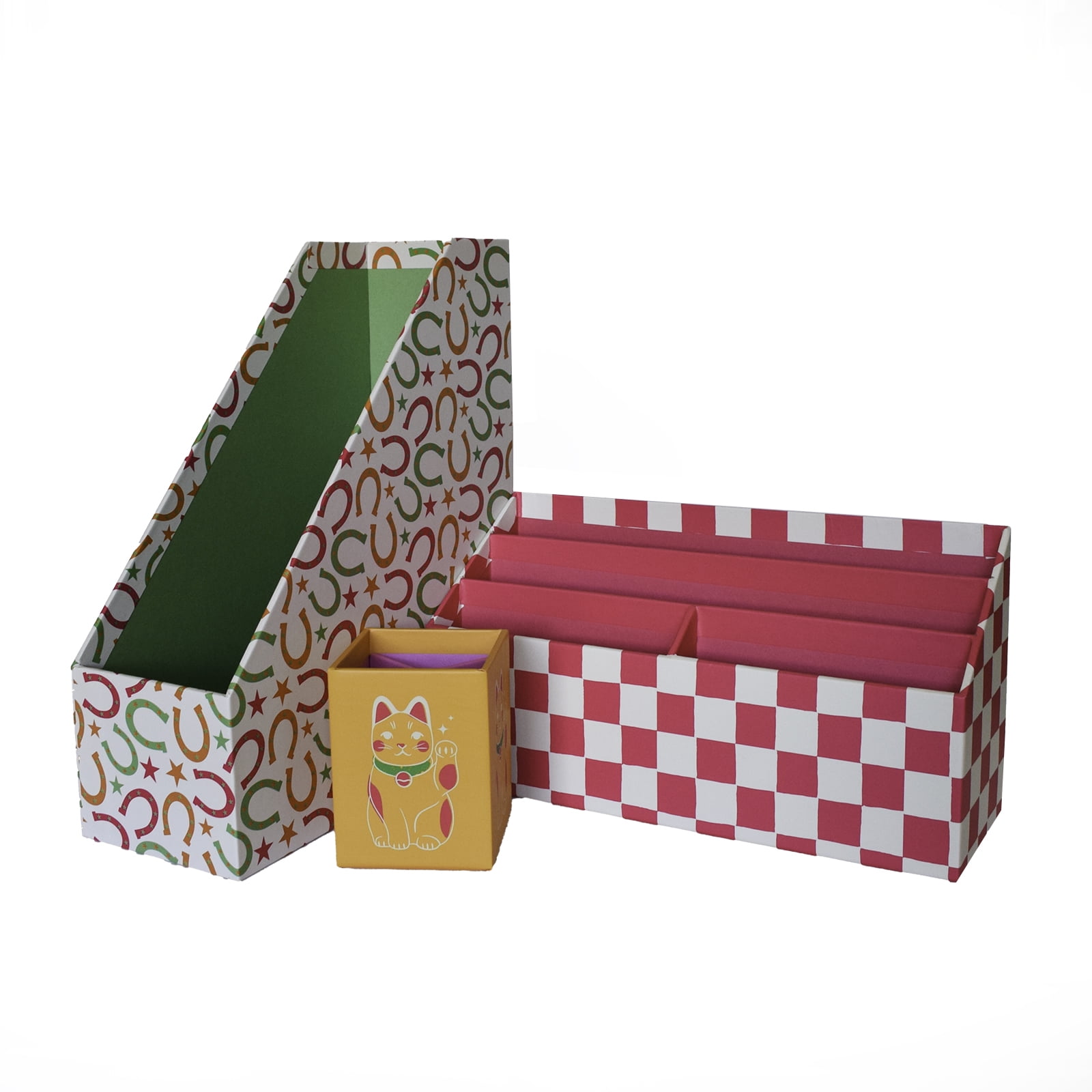 Art 101 Lady Luck Desk Organizer Set-Back to School, for Students, 3 ...