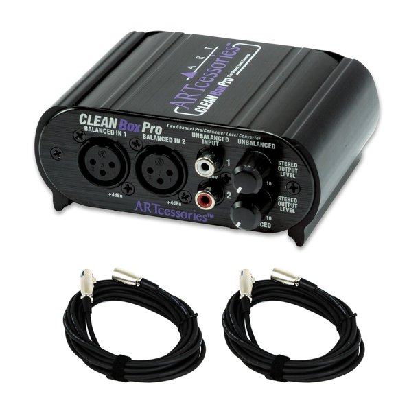 ART Clean Box Pro w/ 2 XLR Cables Bundle - Walmart Business Supplies