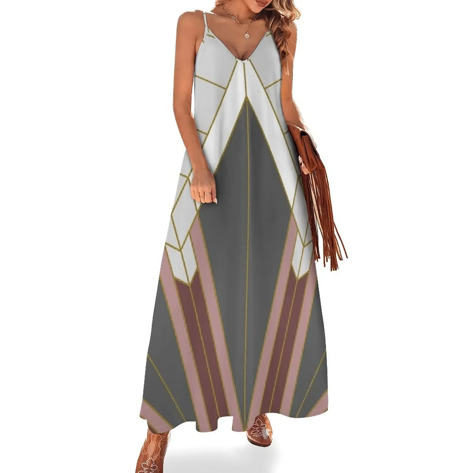 ART DECO G1 Sleeveless Dress dress women elegant luxury summer woman ...