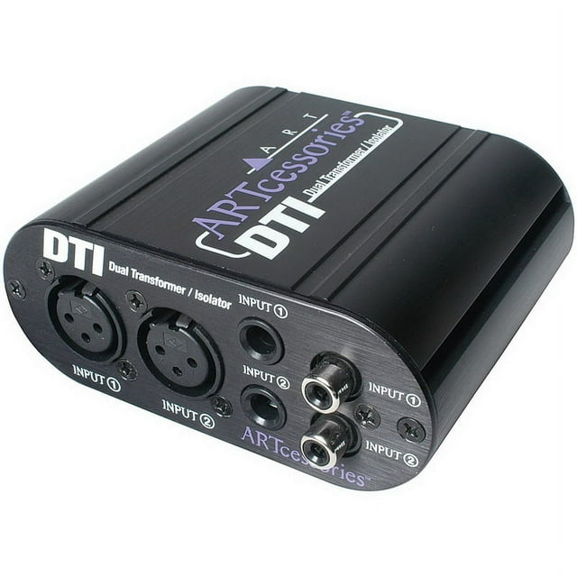 ART DTI Dual Transformer Isolator DI Box Passive Stereo Hum Eliminator ...