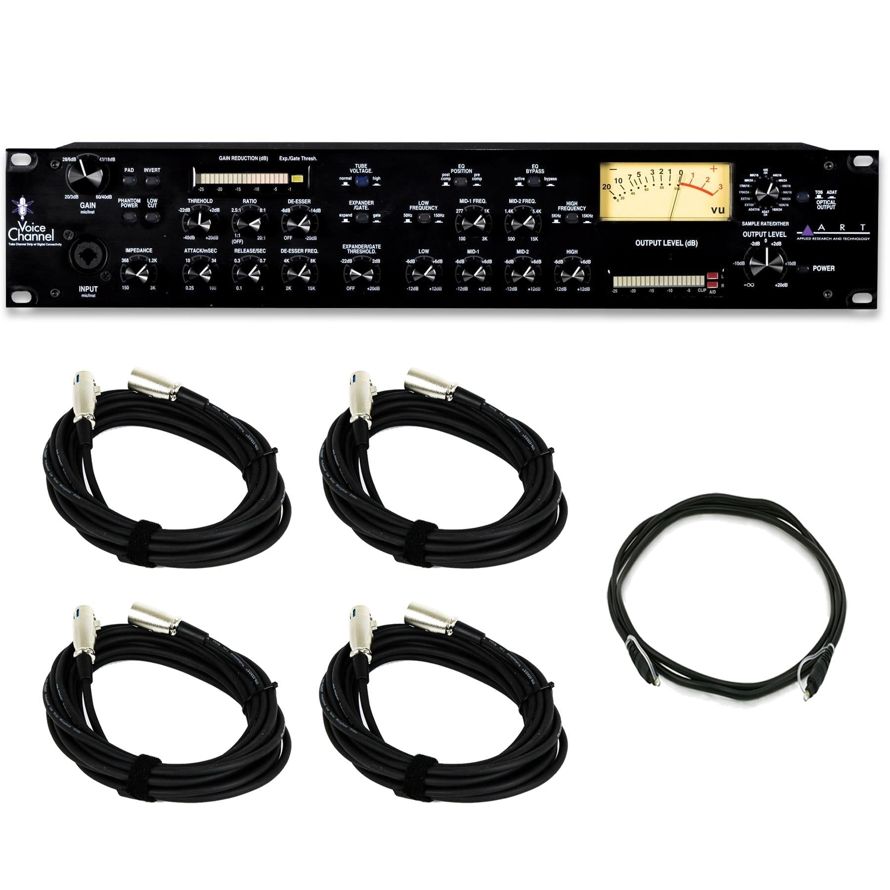 ART Voice Channel Vocal Channel Strip Bundle with XLR and Optical ...