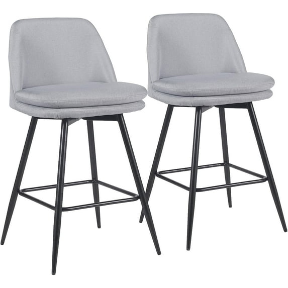 ARTBUSKE Swivel Bar Stools for Kitchen Island, 27.2" Height Counter ...