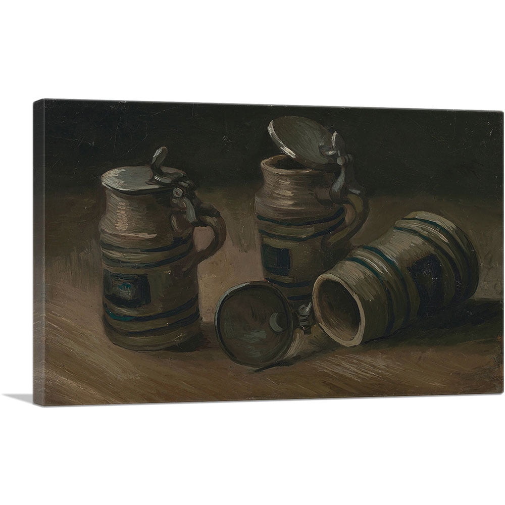 ARTCANVAS Beer Tankards 1885 Canvas Art Print by Vincent Van Gogh ...