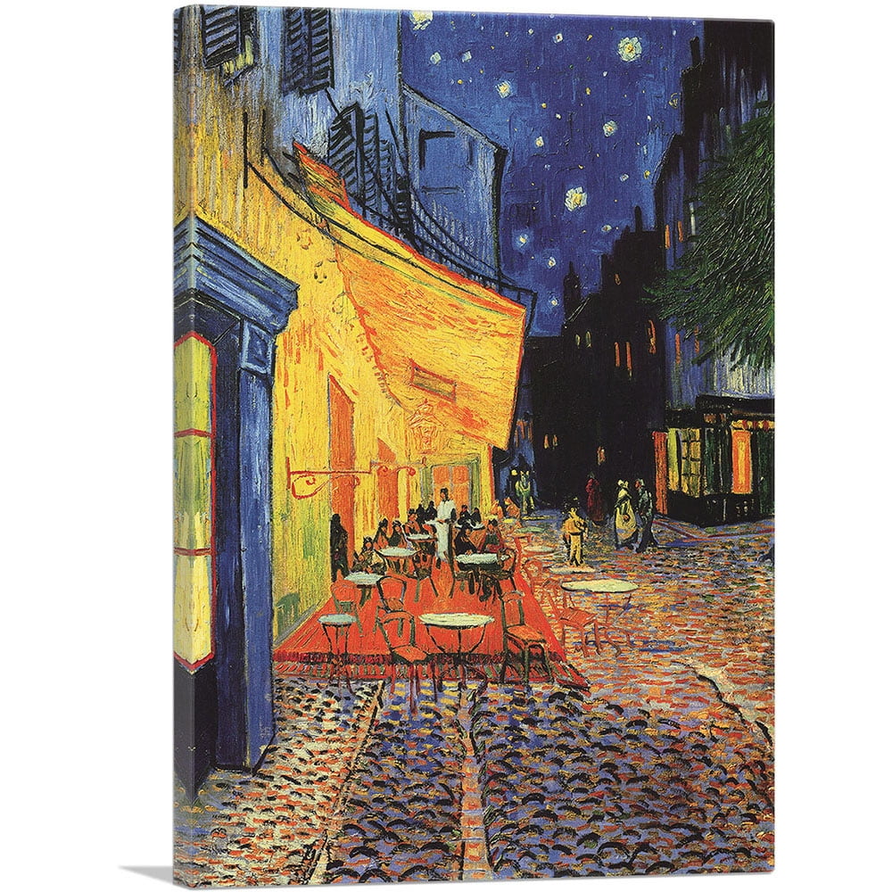 ARTCANVAS Cafe Terrace at Night 1888 Canvas Art Print by Vincent Van ...