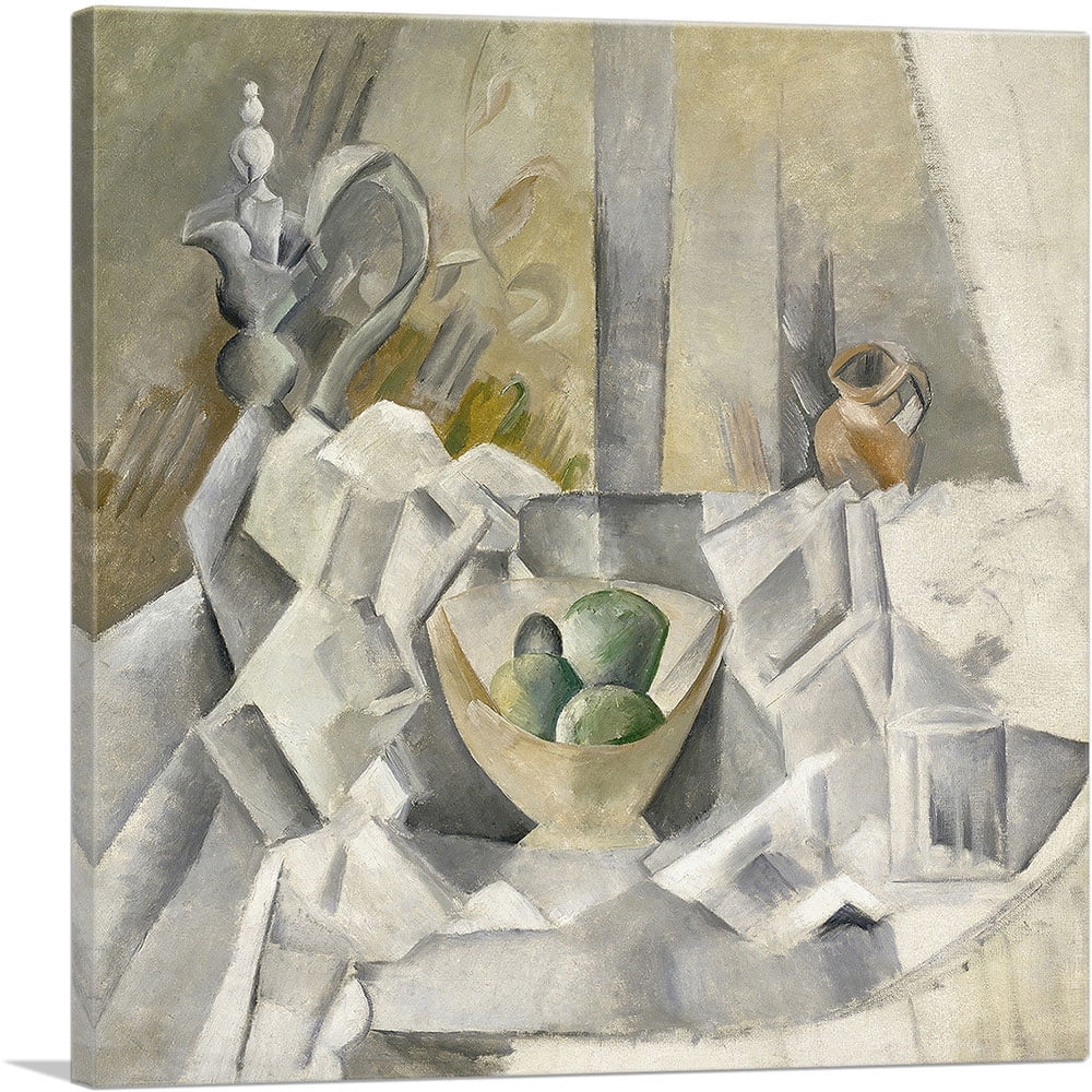 ARTCANVAS Carafe, Jug and Fruit Bowl 1909 Canvas Art Print by Pablo ...