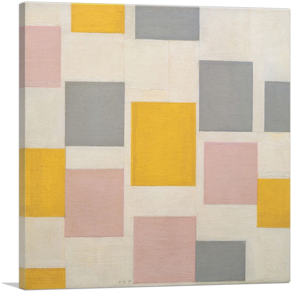ARTCANVAS Composition with Color Planes 5 1917 Canvas Art Print by Piet ...