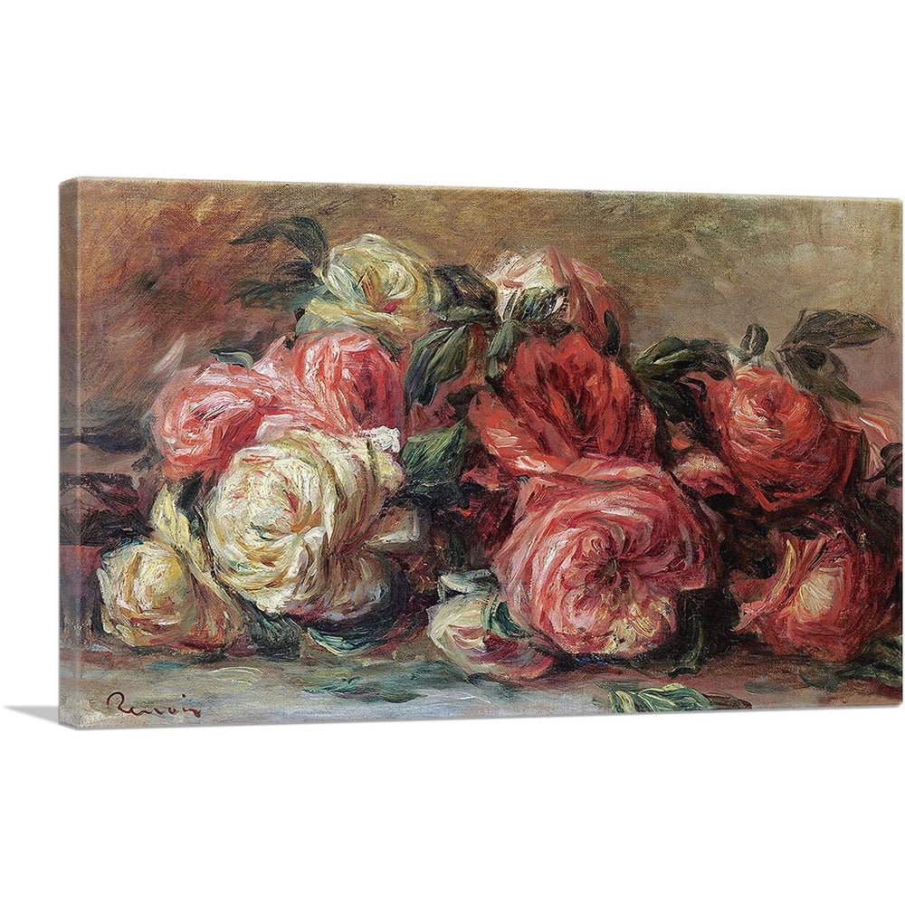 ARTCANVAS Discarded Roses 1880 Canvas Art Print by Pierre-Auguste ...