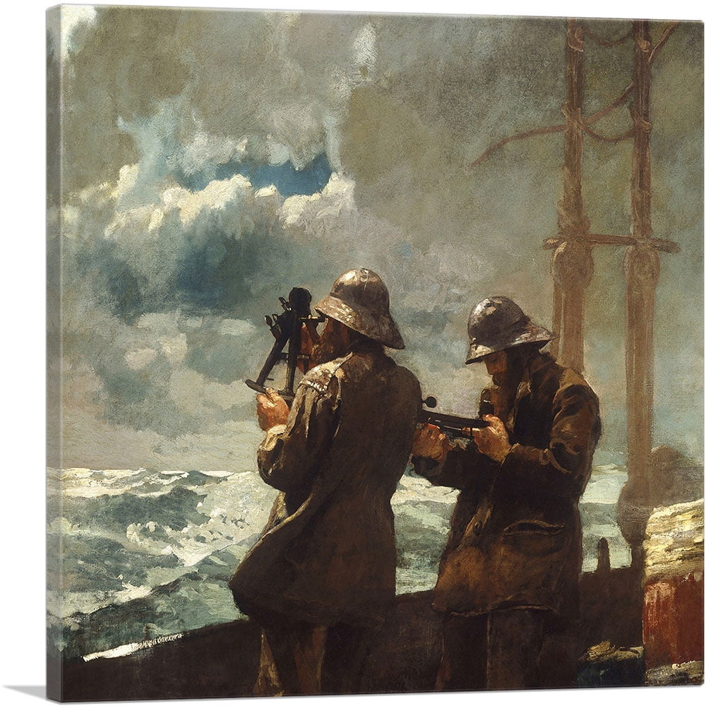ARTCANVAS Eight Bells 1886 Canvas Art Print by Winslow Homer - Size: 36 ...