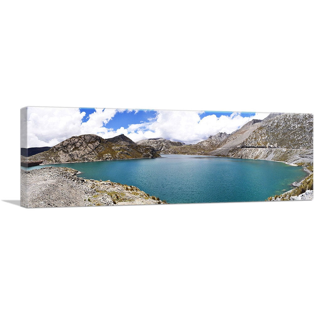 ARTCANVAS Gorgeous Lake in Lima Peru Canvas Art Print - Size: 36" x 12 ...