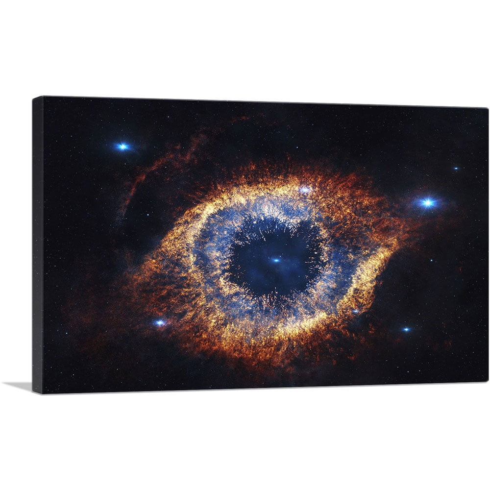ARTCANVAS Helix Nebula Orange and Blue Hubble Telescope Ring NASA ...
