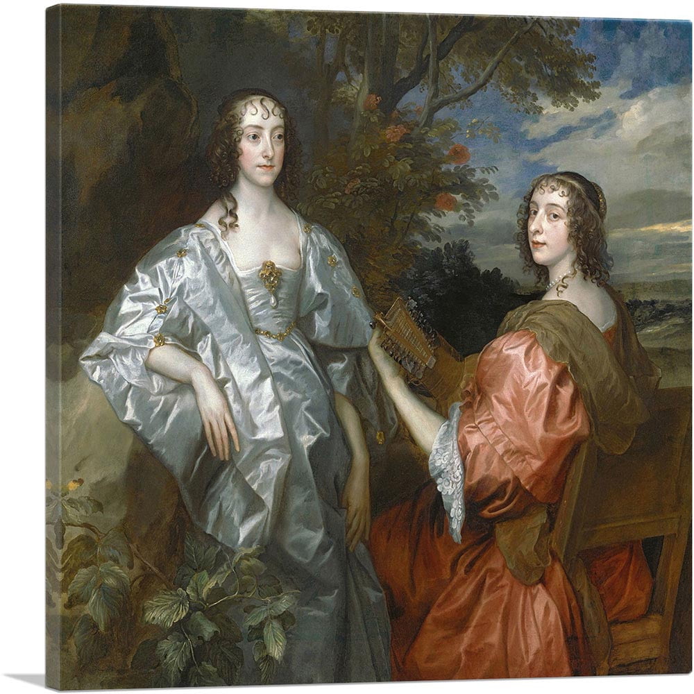 ARTCANVAS Katherine Countess Of Chesterfield Lucy Of Huntingdon 1636 ...