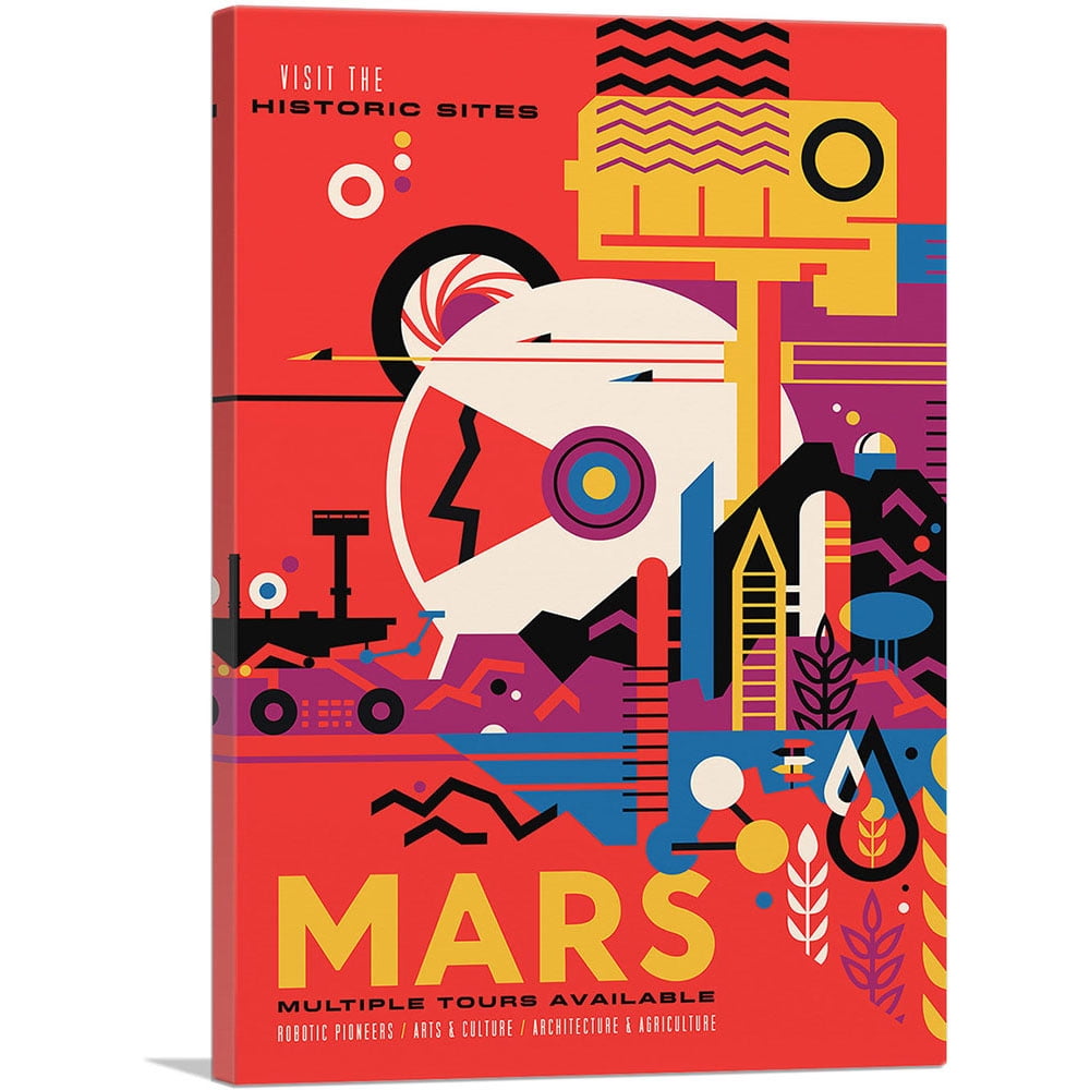 ARTCANVAS Mars Imagine a Future Where Early Explorations Become ...