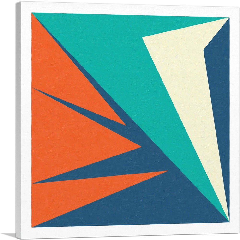 ARTCANVAS Mid-Century Modern Shattered Glass Canvas Art Print - Size ...