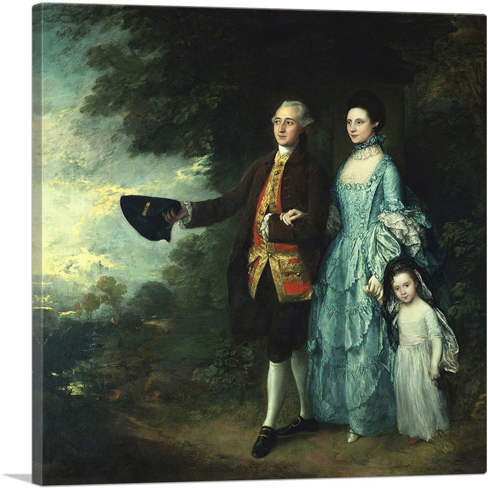 ARTCANVAS Mr. Mrs George Byam And Their Eldest Daughter Selina 1764 ...