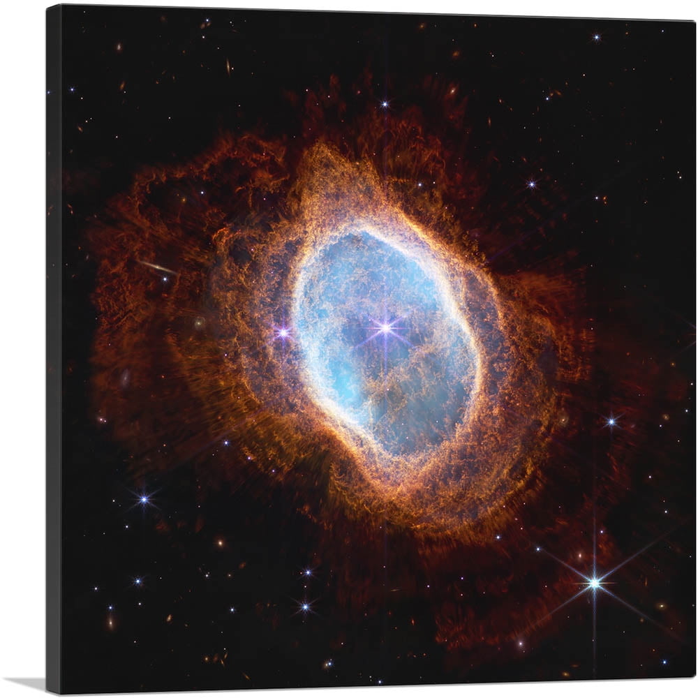 ARTCANVAS NASA James Webb Telescope JWST Southern Ring Nebula NGC 3132 ...